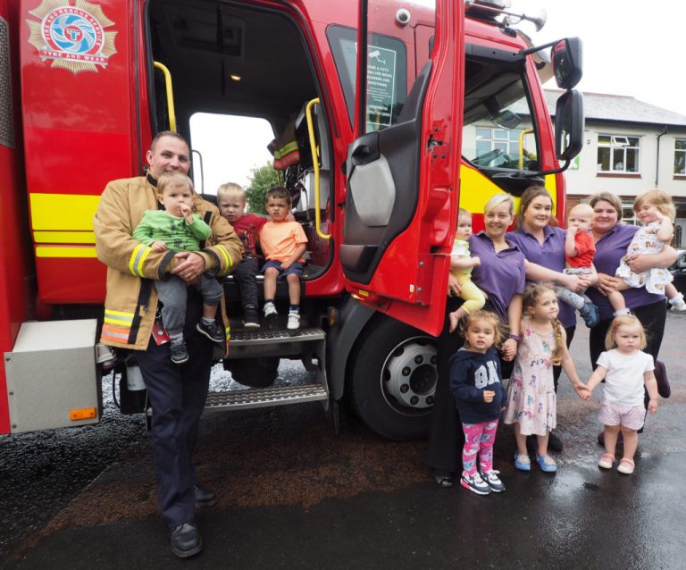 Fire engine visits Tynemouth Nursery at Billy Mill - Tynemouth Nursery ...